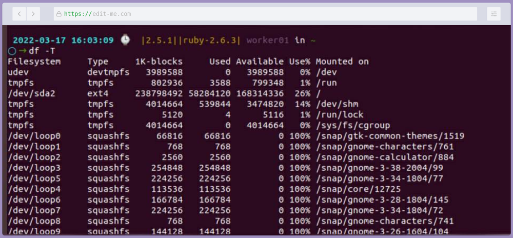 Df Command In Linux With Examples 5254