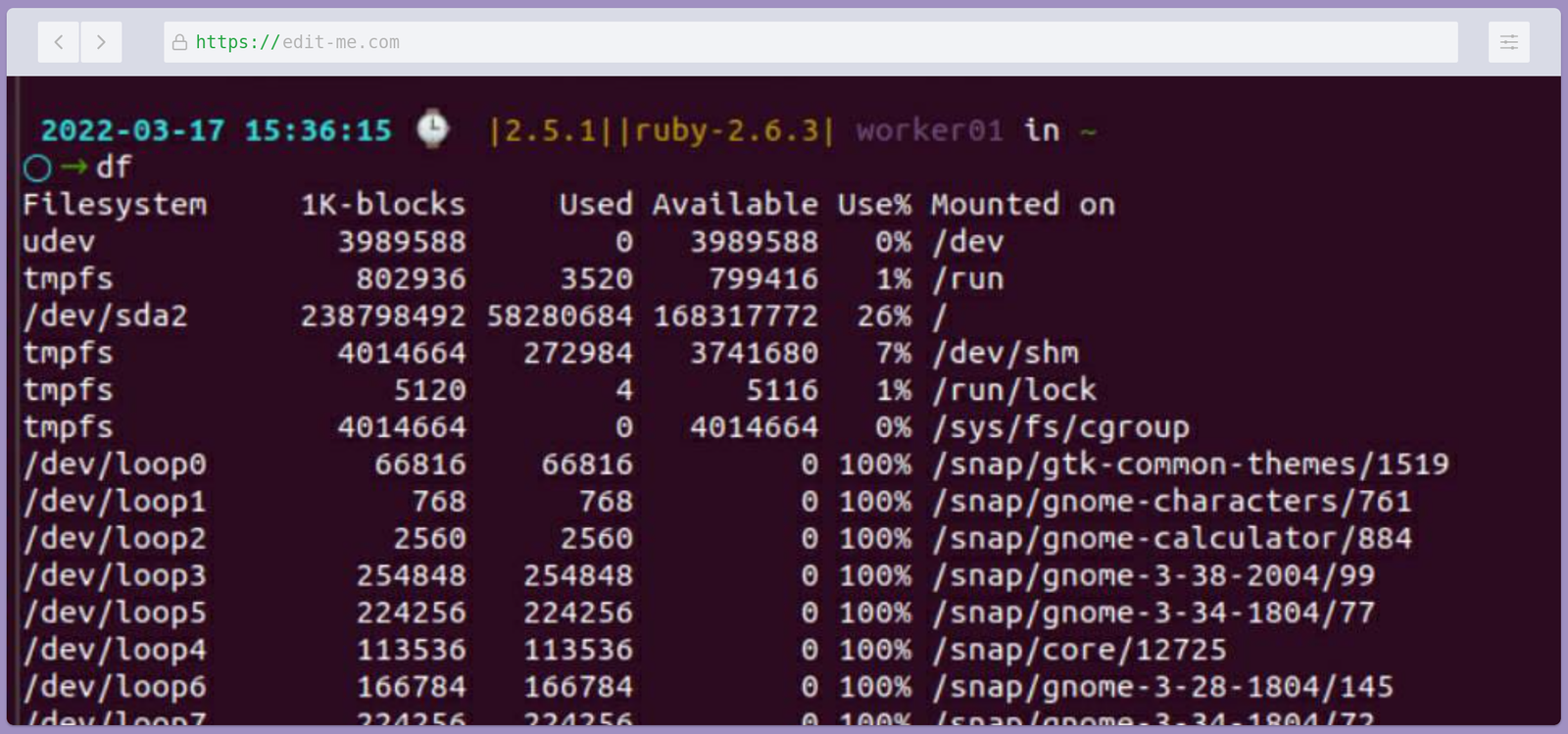 Df Command In Linux With Examples