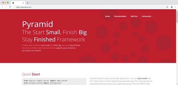 Most popular python frameworks