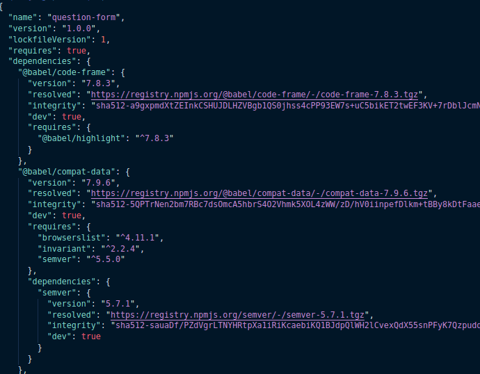 Package.json vs Package-lock.json Package.json vs Package-lock.json